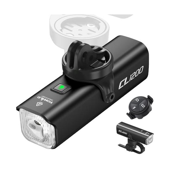 2.CL1200ライト-5000mAh（リモコンセット）ブラック/-/-・Style:2.CL1200ライト-5000mAh（リモコンセット）・5000mAh大容量と高輝度&amp;眩惑防止：アルミ合金製で大容量5000mAhのバッテリーを...