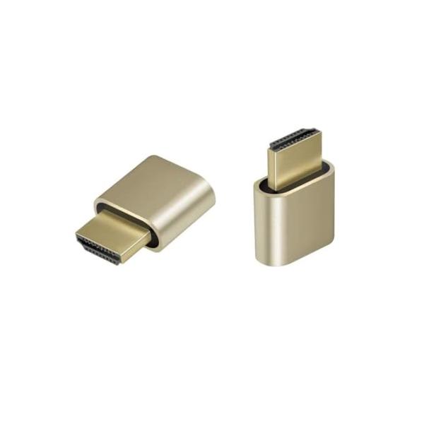 2個HDMI Display Emulator/-/C010・Color:2個HDMI Display Emulator・パッケージ個数:1・コネクターはHDMI（オス）のみのシンプルなアダプターで、最大解像度は4096 x 2160ドット...