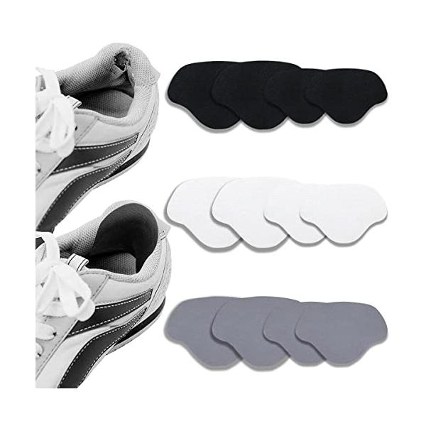 シューケア・ブラック、ホワイト、グレー S BDT001・・Color:ブラック、ホワイト、グレー・かかと補修材は超細繊維皮革で作られ、柔らかくて足を磨かず、滑り止め、耐摩耗性、吸汗性、通気性、防水性、皮膚を傷つけず、靴をよく修復し、良好な...