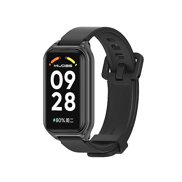 カジュアルブラック/-/-・Color:ブラック・対応機種：Redmiスマートバンド2とxiaomiスマートバンド8アクティブにのみ対応します。 Redmi Watch 2とは互換性がありません。フィットネスバンドのモデルをご確認ください。...