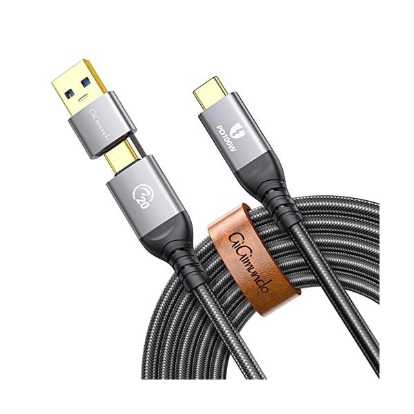 20Gbps 2m-/-/JP・Style:20Gbps 2m・20Gb/秒の超高速転送Thunderbolt 3用のこの2-in-1 USB Cケーブルは、最大20Gbpsの転送速度です。USB 3.1の2倍の速度です。 安定した高帯域幅...