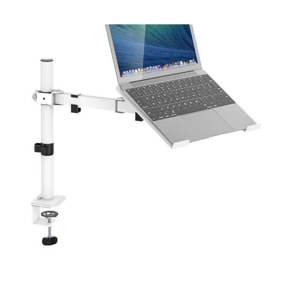 ノートパソコン用ホワイト/-/-・Color:ホワイト・対応ノートパソコン：17インチまでのノートパソコンに対応できるモニターアームです。VESA規格：75mm x 75mm、100mm x 100mm、耐荷重は2-8kgです。・2種類取付...