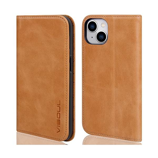 手帳型キャメル/iPhone 14/-・Color:キャメル・携帯ケース対応機種iPhone14 (6.1インチ、2022年発売)★対応機種と画面サイズをよくご確認のうえ、ご購入いただけますようお願い致します。・100%本革天然皮革を使用す...