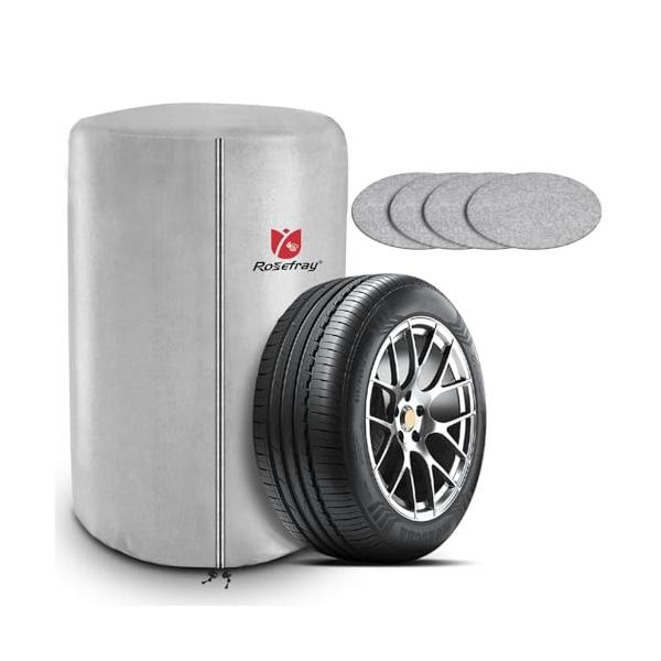 シルバー/L（85×120cm）/Rose-tirefelt-sil-L-fra・Color:シルバーSize:L（85×120cm）・パッケージ個数:1・フェルトパッド4枚付直径58cmのフェルトパッドが４枚付いています。タイヤを重ねた収...