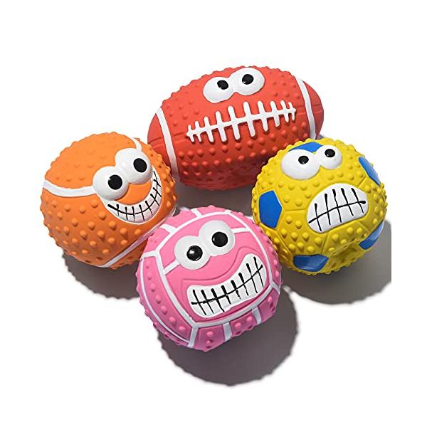 直径:5.5cm・顔のスタイル肌色/-/ZZ-CW-0149・Style:直径:5.5cm・顔のスタイル・クセになる音で夢中に！キューキュー鳴る仕掛け内蔵の特殊発音装置が愛犬の噛む動作に反応し、好奇心を刺激する音を連続発声。小型犬の集中力を...