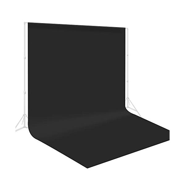 背景布 黒幕 3m x 6mブラック/3X6M/3060_BK・Color:ブラックSize:3X6M・パッケージ個数:1・??ポリエステル製 &amp; 特大 黒幕- 3m x 6m：FotoFoto 撮影用 背景布 黒 - 3m x 6...