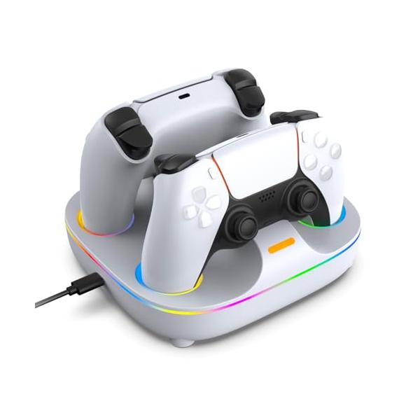 -/-/TP5-35115・置くだけで充電使い終わったらポンと載せるだけ。微妙な操作感もいらずスポッと入る。PS5のコントローラーってば、すぐ電池が切れるので、予備コントローラーと交互に使用＆充電で連続で遊べる。・LEDライテ長押しで消灯、...