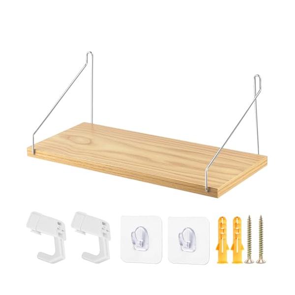 ミニマリストナチュラル/35cm/whd-35y・Color:ナチュラルSize:35cm・パッケージ個数:1・シンプルなデザインで、どんなお部屋にもマッチするウォールシェルフ。多機能ワイヤー収納ラックは、高品質なワイヤー素材を使用し、頑丈...