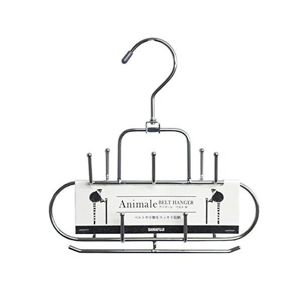 シルバー/約20.5x21.5x3.5cm/AN-19・PatternName:アニマーレ スチールベルトハンガーW・パッケージ個数:1・サイズ20.5×21.5×3.5cm材質本体：スチール生産国中国・ベルトや小物の収納に便利なベルトハン...