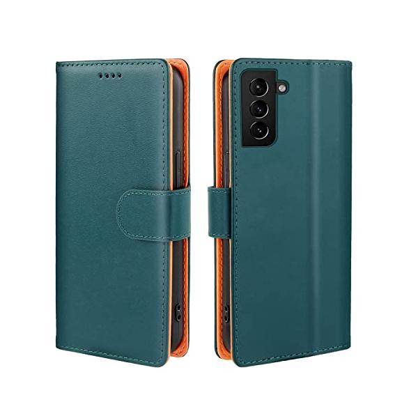 手帳型グリーン/Galaxy S21/Galaxy S21・Size:Galaxy S21Color:グリーン・★適用型番：Galaxy S21(6.2インチ) シンプルながらユニークなデザインでレジャーはもちろん、ビジネスにも適しています...