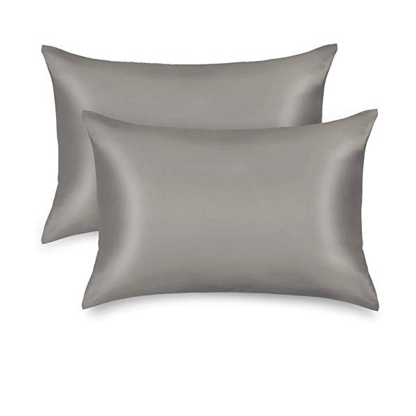 グレー/50*70/-・Size:50*70Color:グレー・枕カバー ２枚セットピローケースは標準サイズ（43×63cm）の枕に適用します。ファスナー式ではなく封筒型です。枕カバーの取り付け・取り外しは簡単です、お子様にも安心してお使い...