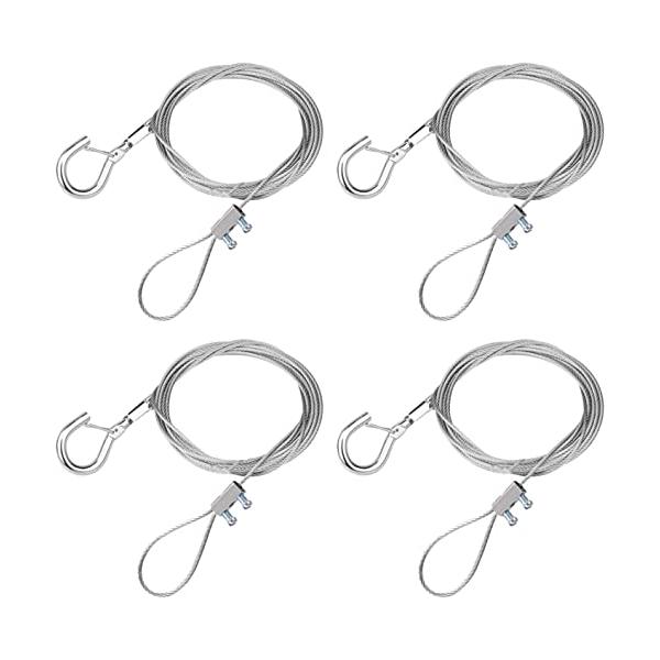 -/0.5M/-・Size:0.5M・高品質素材フック形状の自在金具とワイヤーがセットになった吊下げ金具です。4本セットの安全ワイヤーは、高品質の304ステンレス製で、防水性、防錆性、耐久性に優れています。・サイズワイヤーの撚り数は7×7、...