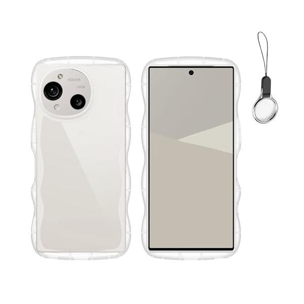 純透明/AQUOS R10/R9/AQUOS R10/AQUOS R9・Size:AQUOS R10/R9Color:純透明・AQUOS R9対応ご購入前に、お使いの携帯電話の正しいモデル/サイズしてください。HILEGENER可愛いソフト...