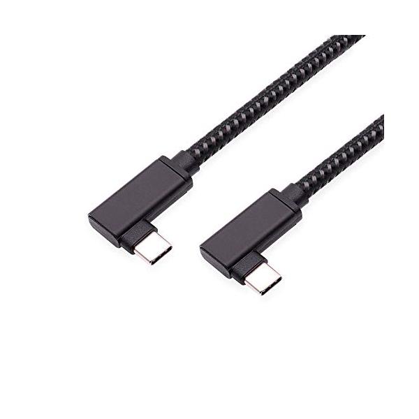 Black/0.6m/-・Size:0.6m・両端 l字型 usb-c to usb-c ケーブル。ケーブルが横に張り出しがなく、デスクがすっきり。タブレット、ノートパソコンなど充電時、コードの折り曲げを防ぎ、負荷がかからず、設備の端子も保...