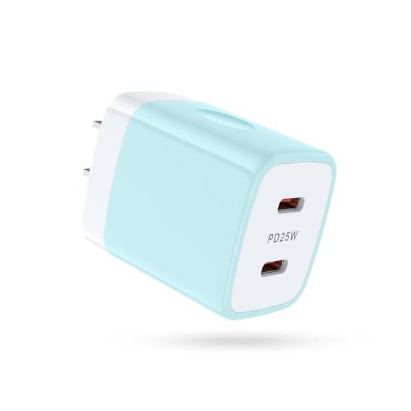 ブルー/1/-・Size:1Color:ブルー・??25W USB-C 2ポート搭載USB Power Deliveryに準拠したUSB Type-C（USB-C）を2個搭載しているので、スマホやiPhoneなどのUSB充電機器に対して2台...