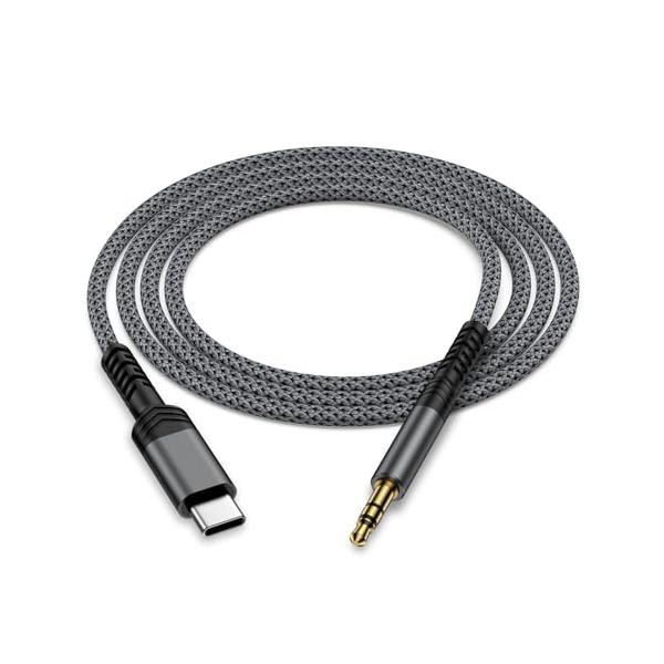 グレー/-/-・Color:グレー・幅広い互換性!usb-c機器に全対応：USB Cから3.5mm変換アダプタは、iPhone17/16/15シリーズ、Galaxy S24/S24 Ultra/S24 Plus/S23 Ultra/S23+...