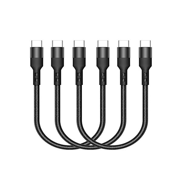 -/3本セット/-・Size:3本セット・高品質のUSB C-USB C ケーブル USB-Cポート付きのデバイス(スマホ、タブレット)をUSB-Cポート付きのデバイス(パソコン、チャージャー)に接続するケーブルです。(▲モニタや映像出力は...