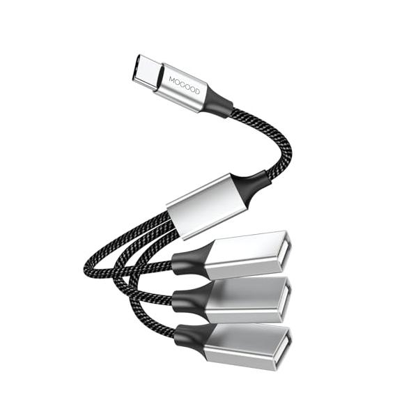 ブラック/1パッケージ/MOGOOD・Size:1パッケージColor:ブラック・パッケージ個数:1・プラグアンドプレイUSB Cスプリッタ。このusb cは、3 usbマスターアダプタの可逆usb c型コネクタを公転します。プラグアンドプ...