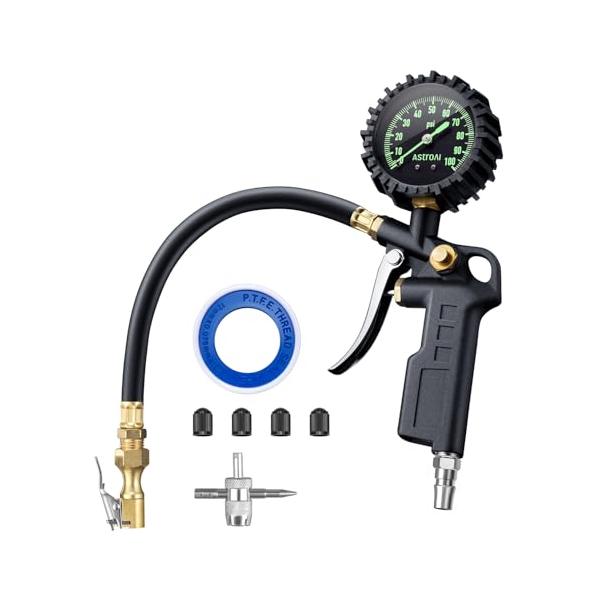 100 PSI・Style:100 PSI・精度が高い高度に調整された自動車用エアチャックガン。+/- 1PSI（ 6.894kPa）の精度で1?100PSI（0?689.4kPa）の範囲で測定できます。本製品には±2PSIの測定誤差があり...