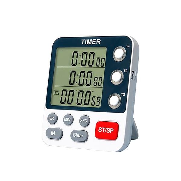 A/-/-・多機能タイマーカウントダウンに加え、経過時間が計れるカウントアップ機能や、同じ時間を繰り返し計るときに便利なリピート機能を搭載。最大99時間59分59秒設定。メモリー機能設計で、設定を繰り返す必要がなく、時間を効率的に管理できま...
