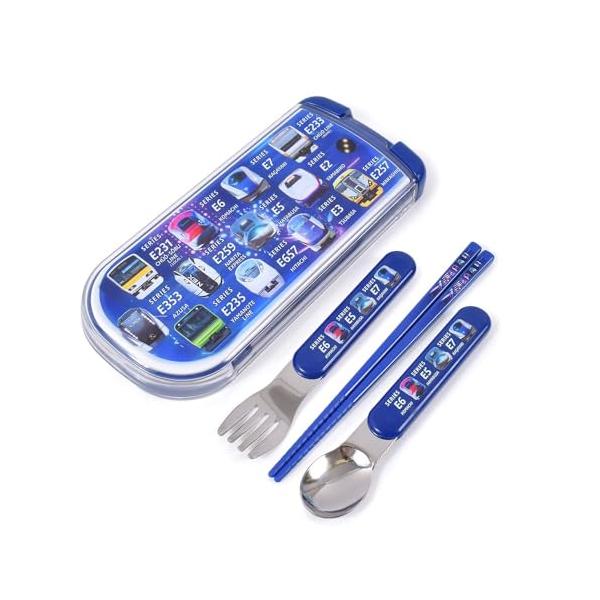 カジュアル01.電車の顔コレクション/-/N5803370・Color:01.電車の顔コレクション・持ち運びしやすいカトラリー3点セット！お箸、スプーン、フォークの3点セットが、持ち運びに便利な専用ケースに入った定番のトリオセットです。幼稚...
