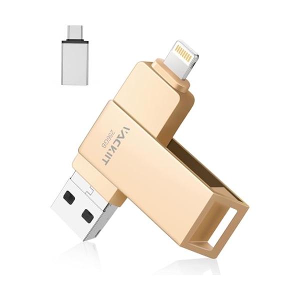 ゴールド/256GB/-・Size:256GBColor:ゴールド・?Apple MFi認証取得・高い互換性iPhone 用USBメモリでは、アップルが設けた認証プログラム　Apple MFi が認定されております。これアイフォン バックア...