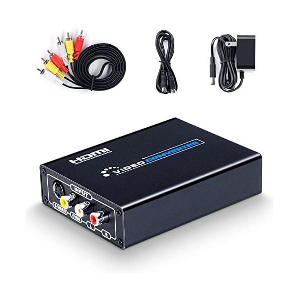 ・3RCA/S-VIDEO to HDMIコンバーター  EHD-513N・3色RCA/S端子 → HDMI変換アナログ信号をデジタルHDMI信号に変換するコンバーターです。逆方向にはご使用できませんので、ご注意ください。・旧世代のゲーム機...