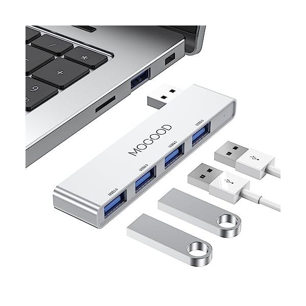 シルバー/右揃え/-・Size:右揃えColor:シルバー・パッケージ個数:1・USB拡張このUSBハブは、1つのUSBポートを4つのUSBデータポートに変換します。ノートブックPCのポートが少ない問題を解決し、HDD間でデータを共有する問...