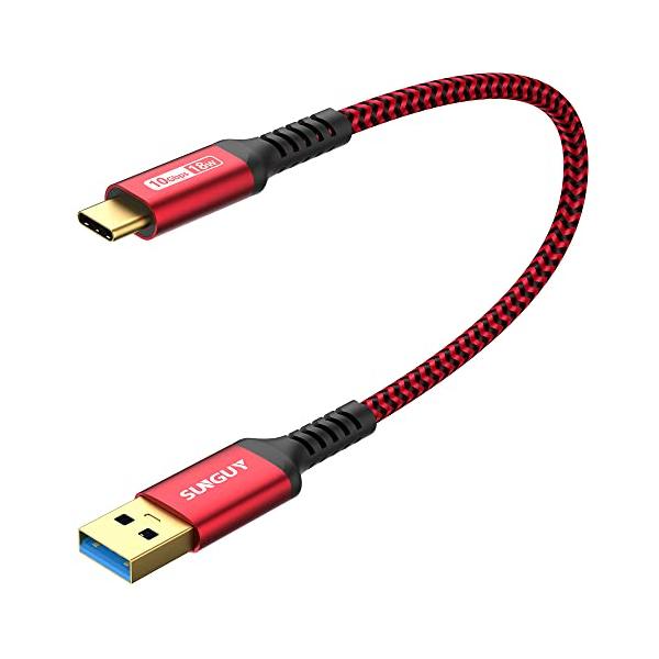 レッド/0.3m/-・Size:0.3mColor:レッドNumberOfItems:1・パッケージ個数:1・?Gen2 10Gbps 超高速データ転送SUNGUY USB 3.1 type c ケーブルは、最大10Gbps高速データ転送を...