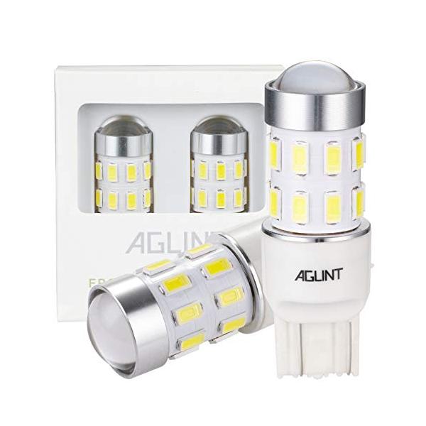 ・ホワイト  ・★非常に明るい：光束：800LM。高品質5630 SMD LEDチップ、死角のない360°の照明角度。 これはあなたの車を他の運転手に見えやすくし、運転の安全性を高めます。・★国際ソケット：T20 W21W 7443 744...