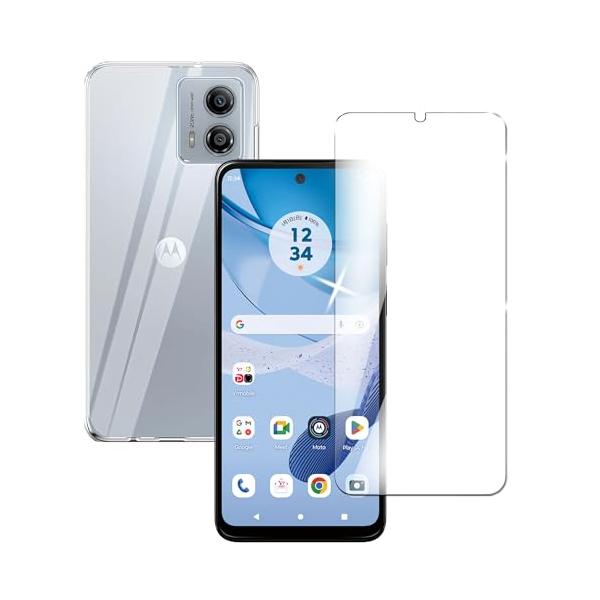 クリア/-/-・1.対応機種：Moto G53y 5G / G53J 5G / G53 5G 専用 1枚ガラスフィルム+1枚透明 TPU ケース。ご購入前に必ず機種をご確認ください。ケースとの干渉なしガラスフィルムはスクリーンよりやや小さめ...