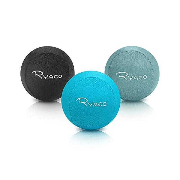 グリップボール・ブラックと利休色とレークブルー 直径58mm ・・Color:ブラックと利休色とレークブルー・耐久性と耐摩耗性のある素材人間工学に基づいて作られた握力トレーニングは、破れにくいTPRソフトラバーとなめらかな非粘着性のライクラ...