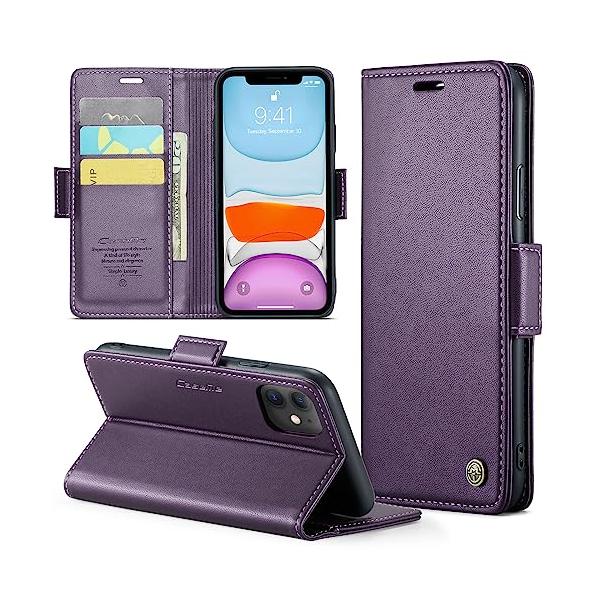 パープル/Iphone 11/iPhone 11・Size:Iphone 11Color:パープル・対応機種iPhone 11（6.1″）専用気質手帳型ケース！シンプルながらユニークなデザインでレジャーはもちろん、ビジネスにも適しています。...