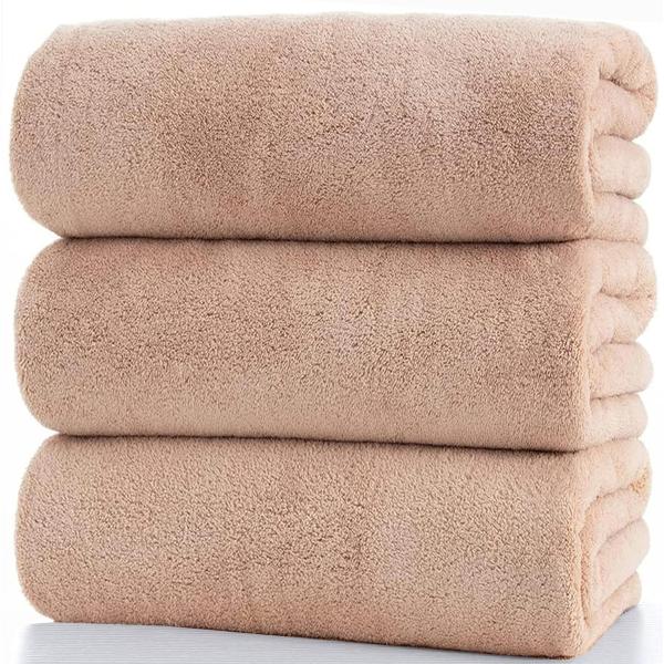 軽量・キャメルカラー 3枚セット TS03・・Color:キャメルカラーSize:3枚セット・極細繊維のマイクロファイバー素材通気性があり、柔らかく快適な素材です。 通常のタオルよりも細番手の高品質糸を使用することで、繊細で柔らかな肌触りを...