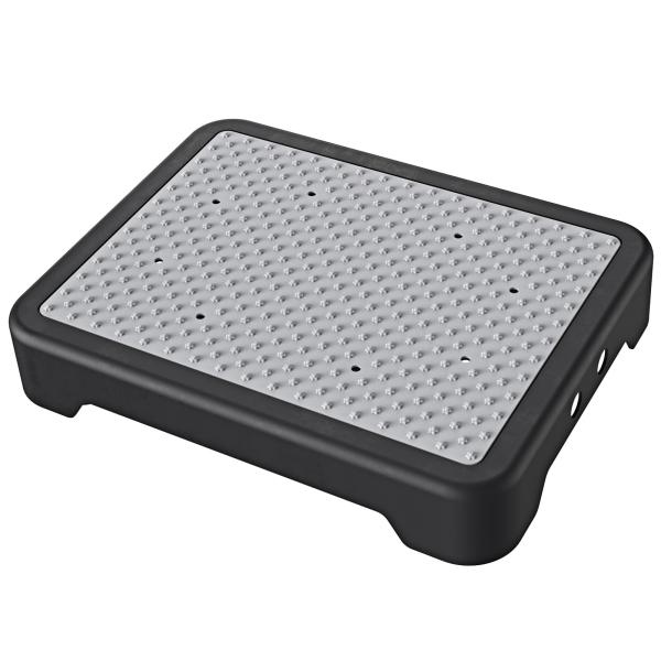 コンパクトブラック+グレー/Medium/SPKCJ101BG-JP・Color:ブラック+グレー・段差解消・伸縮本体幅42＊奥行き32＊高さ7.1~10.2cm省スペースのコンパクト踏み台です。ちょうどいい9.5 cmの高さ、玄関や床の段...