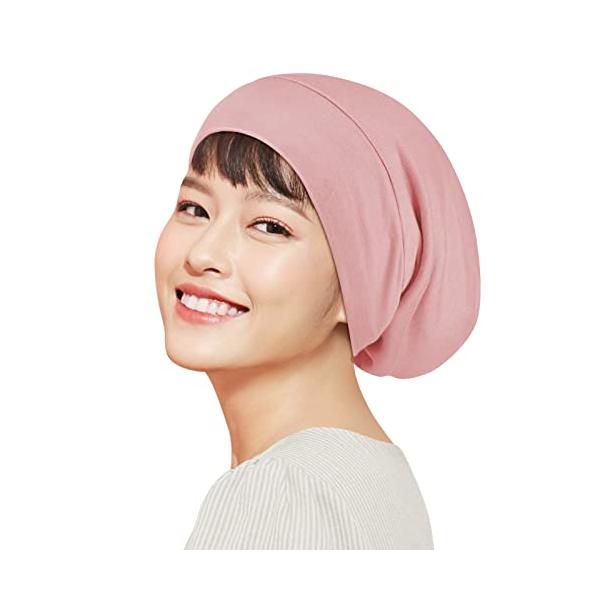 ヒジャブピンク/Free Size/LULUSILK・Size:Free SizeColor:ピンク・ネコ対策飼い猫が寝ている間に髪の毛で遊ぶので、寝るときに必須です。・自宅でSPAをするナイトキャップをかぶって寝ることは、自宅でヘアスパを...