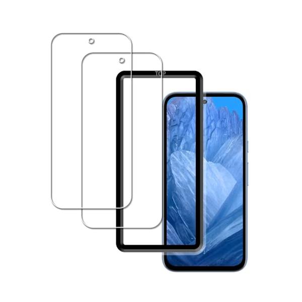 透明/2-D-Google Pixel 8a/-・対応機種: Google Pixel 8A 専用の強化ガラスフィルム、完璧なフィット感を実現・高品質素材: 日本製の旭硝子を使用し、優れた透明度と耐久性を実現・高透明度: 超薄型設計で画面の...