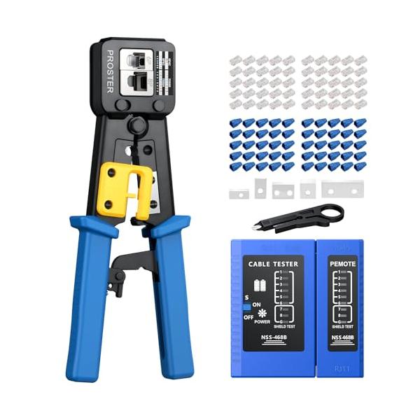 -/-/NSS-468・パッケージ個数:1・RJ45/RJ11/RJ12対応圧着ペンチ本製品は、イーサネットおよび電話ケーブル用のパススルー式ネットワークケーブルクリンプツールセットです。RJ45 CAT5E、CAT6（シールド付きを含む）...
