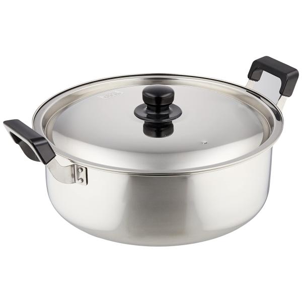 b)両手鍋シルバー/32cm/HB-1797・Size:32cmStyle:b)両手鍋・パッケージ個数:1・製品サイズ:(約)幅440×奥行345×高さ175mm、鍋の縁の高さ125mm・製品重量:(約)1.47kg・材質:本体・蓋/ステン...