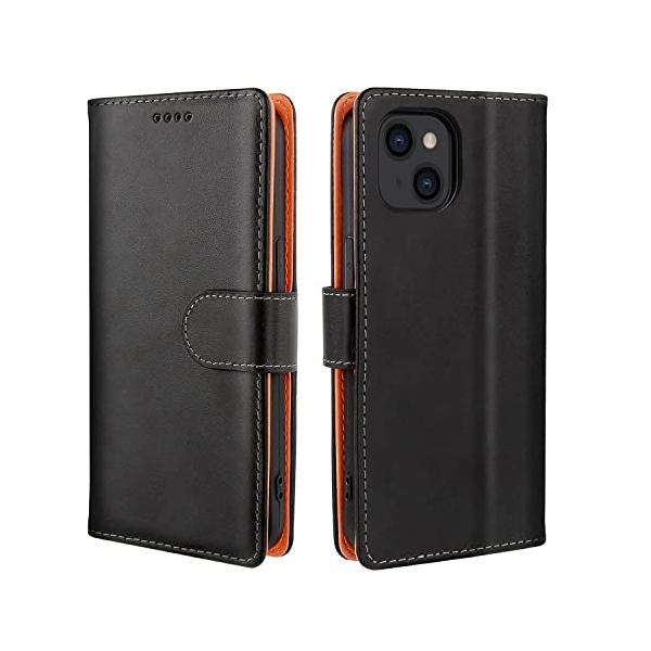 手帳型ブラック/iPhone14/iPhone14・Size:iPhone14Color:ブラック・★適用型番：iPhone 14 (6.1インチ、2022年発売) シンプルながらユニークなデザインでレジャーはもちろん、ビジネスにも適してい...