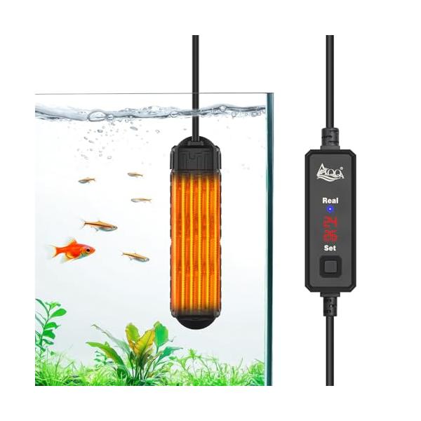 ブラック/50W/AQ143・Size:50WColor:ブラック・パッケージ個数:1・??精密な温度管理で魚を守る AQQA水槽 ヒーターは2025年の新作で、小型水槽専用に開発された小型水槽ヒーターです。15〜34℃の幅広い温度調節範囲...