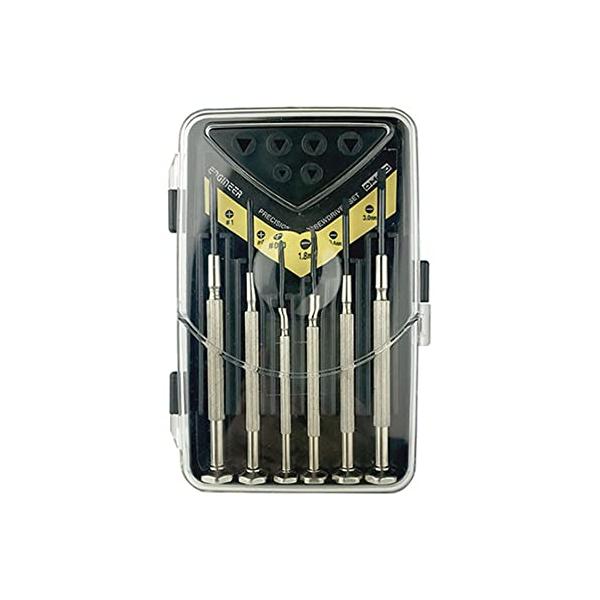 セット・クリア/ブラック 刃先 +000~+1-1.8~-3.0 DM-60・・Color:クリア/ブラックSize:刃先 +000~+1-1.8~-3.0Style:セット・時計、カメラ、眼鏡などに使用される精密小ネジ用。・細軸・ローレッ...