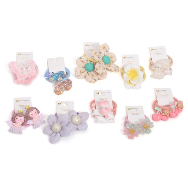 ・タイプA  ・・Color:タイプA・セット内容：ヘアゴム24本セット・小さめのかわいいキッズヘアゴムセットです。・ポニーテールやお団子などどんなヘアアレンジに合わせてもOK！・結ぶだけでかわいらしい印象に・シンプルだけど、可愛い色合いの...