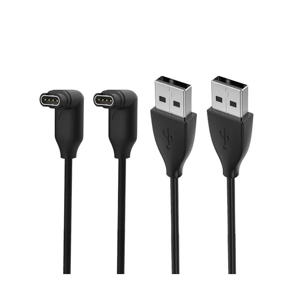 2本 USB Type-A L字型充電ケーブル・Style:2本 USB Type-A L字型充電ケーブル・アップグレードされたデザインこのGarmin 充電ケーブルは、垂直90° L字型設計を採用しており、Garmin Watchを水平に...