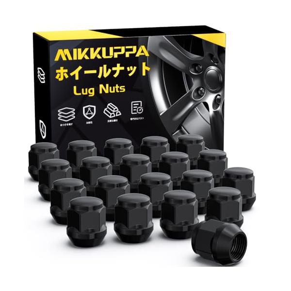 ブラック/M12xP1.25 20個/-・Color:ブラックSize:M12xP1.25 20個・商品仕様：ブラックナット、ネジサイズ：M12×1.25、二面幅：3/4(19 mm)、全長：約25 mm、60°テーパ一座・適用車種： 20...