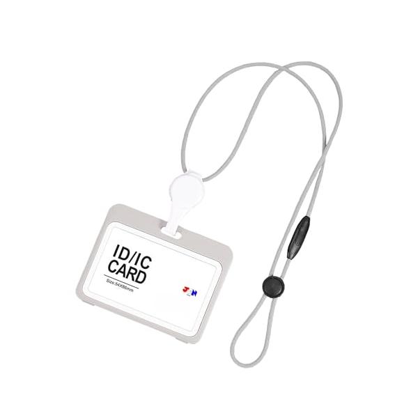 ライトグレー/横/-・Color:ライトグレーSize:横・パッケージ個数:1・デュアルカード収納クレジットカード、公共交通機関カード、ビジネスカード、またはコーヒーポイントカードを収納できる追加のカードストレージを備えた、完璧なカード入れ...