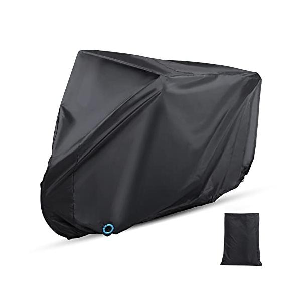 ブラック/X-Large/hanmir・MaterialType:XL 190T・パッケージ個数:1・効果的&amp;耐久性ポリウレタンとUVコーティングを施したバイクカバーは、ほこり、汚れ、太陽、雨、紫外線、汚染物質から自転車を保護します...