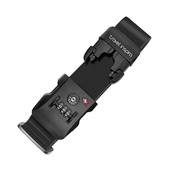 ブラック/I字型/-・Size:I字型Color:ブラック・「TSA認証ロック」：TSA職員が手荷物をチェックする際、ロックを壊すことなく中身を確認できるので安心。旅行のセキュリティを強化します。・「長さ調節」：Travel Inspira...