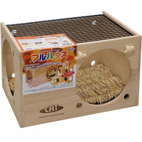 商品名フルハウス | カワイメッシュボード×2枚付/ウッドネジ×2個付/座ぶとんM×1枚付ウッドネジを使ってキューブハウスとの連結もできます。メッシュボードはウンチの落ちるます目になっています。※天然木を使用しており色合いが商品ごとに異なり...