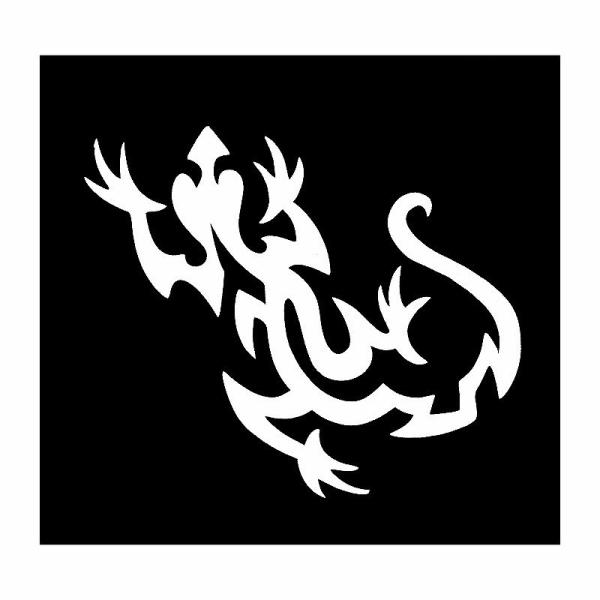 ステンシルシール フェイクタトゥー イモリ ヤモリ stencil-3-17 送料無料エアブラシ ヘナタトゥー ステンシルシート ボディジュエリー ダイヤモンドタトゥー ヘナタトゥー フェイクタトゥー ボディアート 等にご使用くださいサイズ...